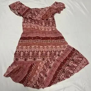 Idyllwind | Dresses | Idyllwind Miranda Lambert Pink Floral Boho Off ...